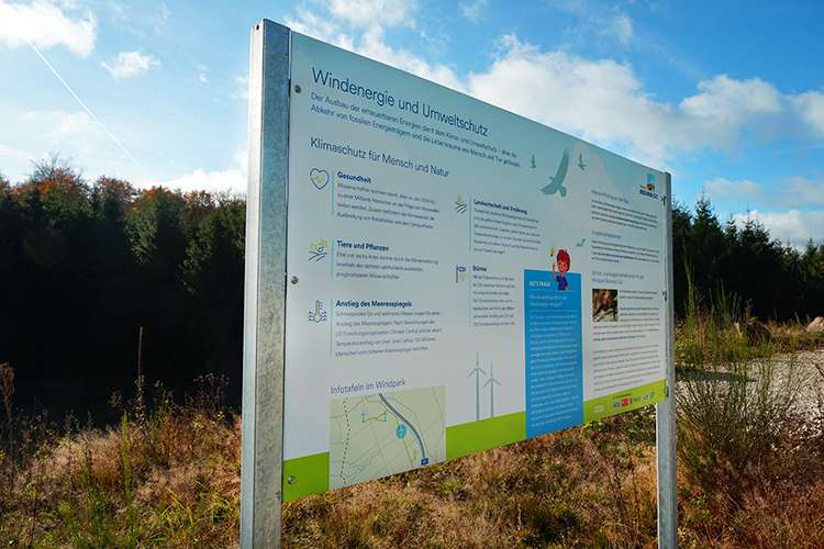 Mehr wissen, mehr verstehen: Infolehrpfad am Windpark - JUWI